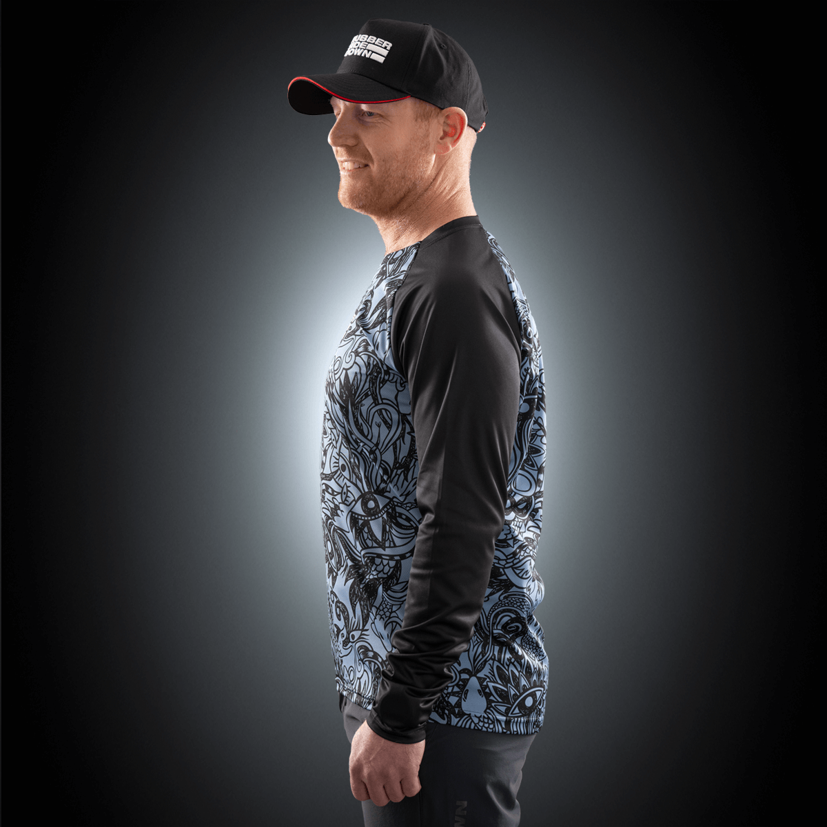 Sidewinder Storm Blue Long Sleeve MTB Jersey – Rubber Side Down Global