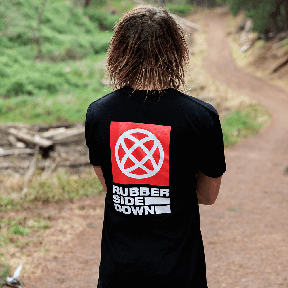 RSD Iconic Tee Black – Rubber Side Down Global