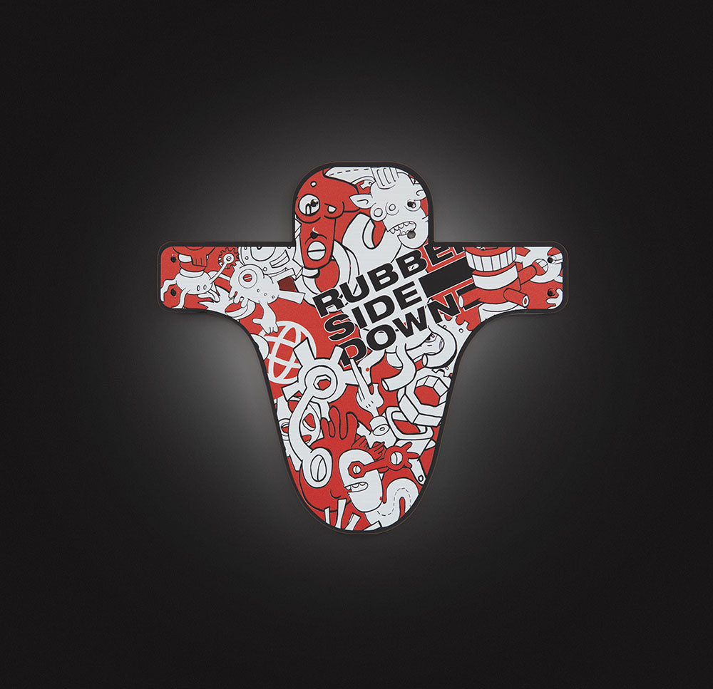 Limited Edition Mudguard Red – Rubber Side Down Global
