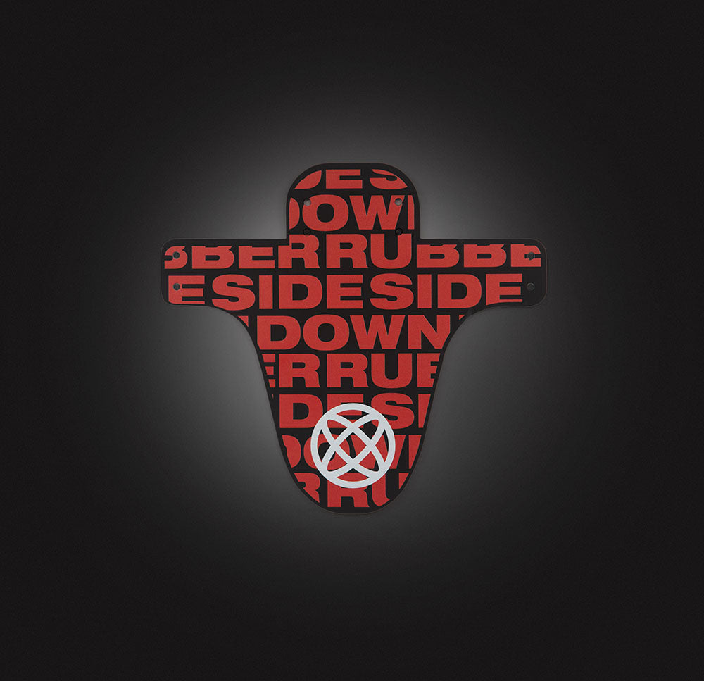 Rubber Side Down Mudguard - Red – Rubber Side Down Global